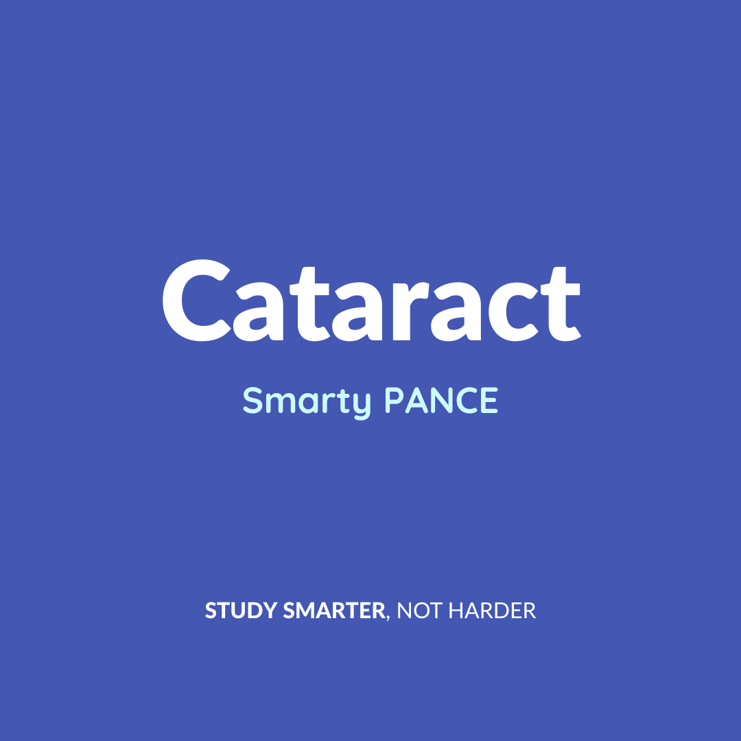 Cataracts | EENT Content Blueprint - Smarty PANCE | PANRE