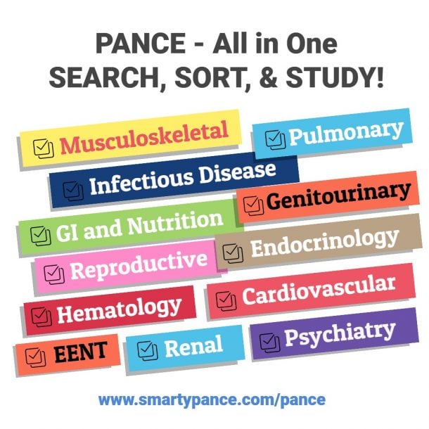 PANCE Blueprint - All in One Search, Sort, Study - Smarty PANCE