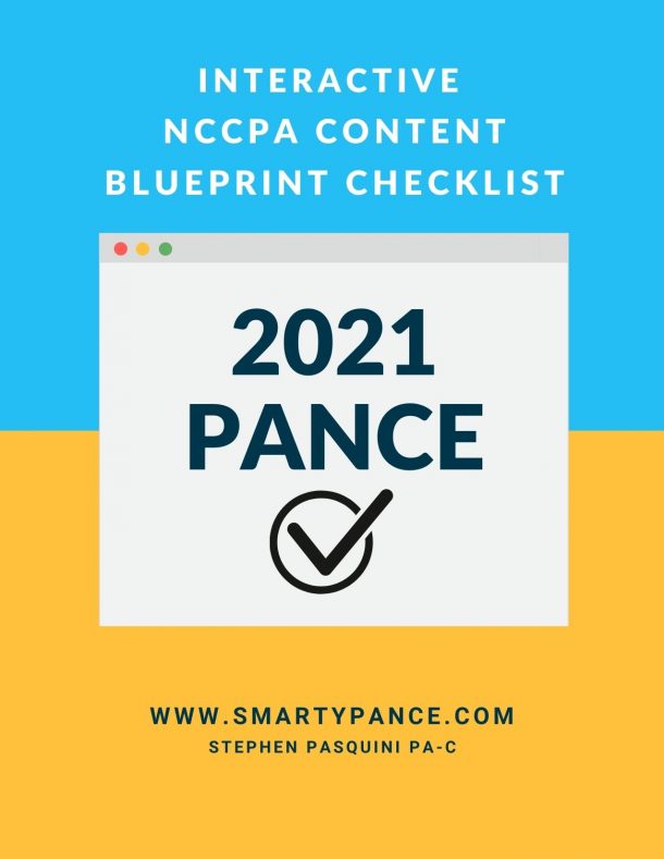 Interactive Content Blueprint for the PANCE | SMARTY PANCE